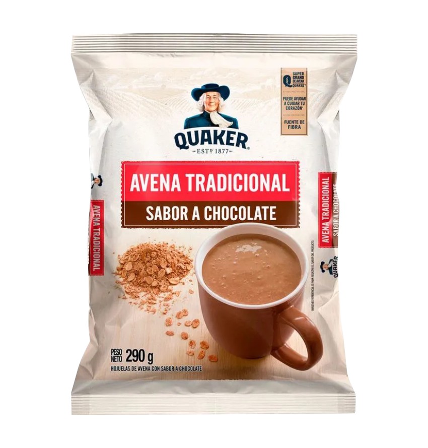 Avena Tradicional sabor chocolate Quaker 290G – Inka Green