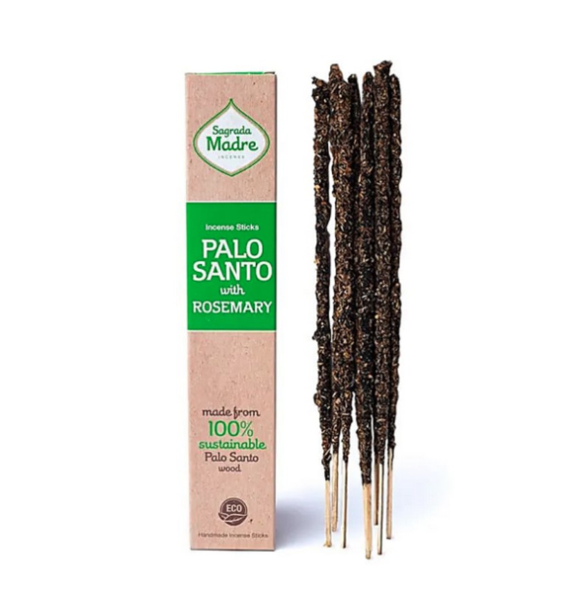 Incienso Sagrada Madre: Palo santo con romero – Inka Green