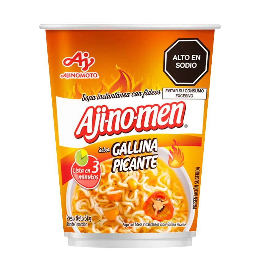 Ajinomen en vaso sabor gallina picante 51G – Inka Green